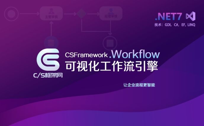 CSFramework.Workflow可视化工作流引擎|.NET Winform流程引擎