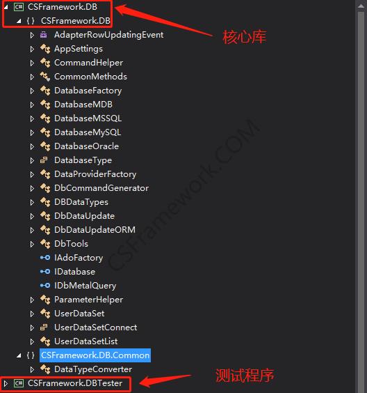 CSFramework.DB 功能介绍|C/S开发框架|C/S框架网
