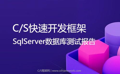 Csframeworkv6快速开发框架 Sqlservermssql数据库测试报告cs开发框架cs框架网